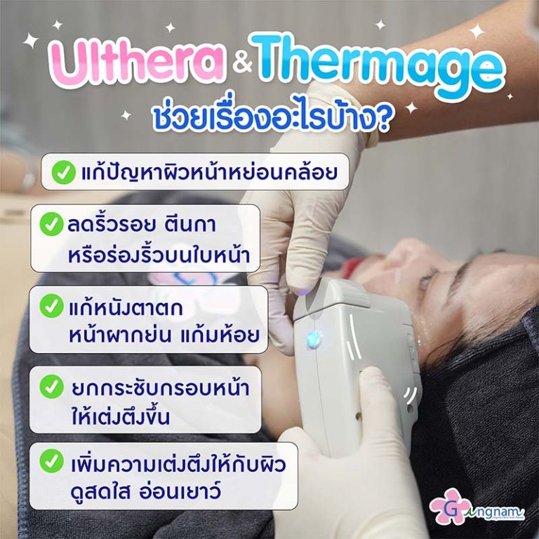 Ulthera VS Thermage ต่างกันอย่างไร? เปรียบเทียบข้อดี-ข้อเสีย ตัวไหนเหมาะกับใคร?