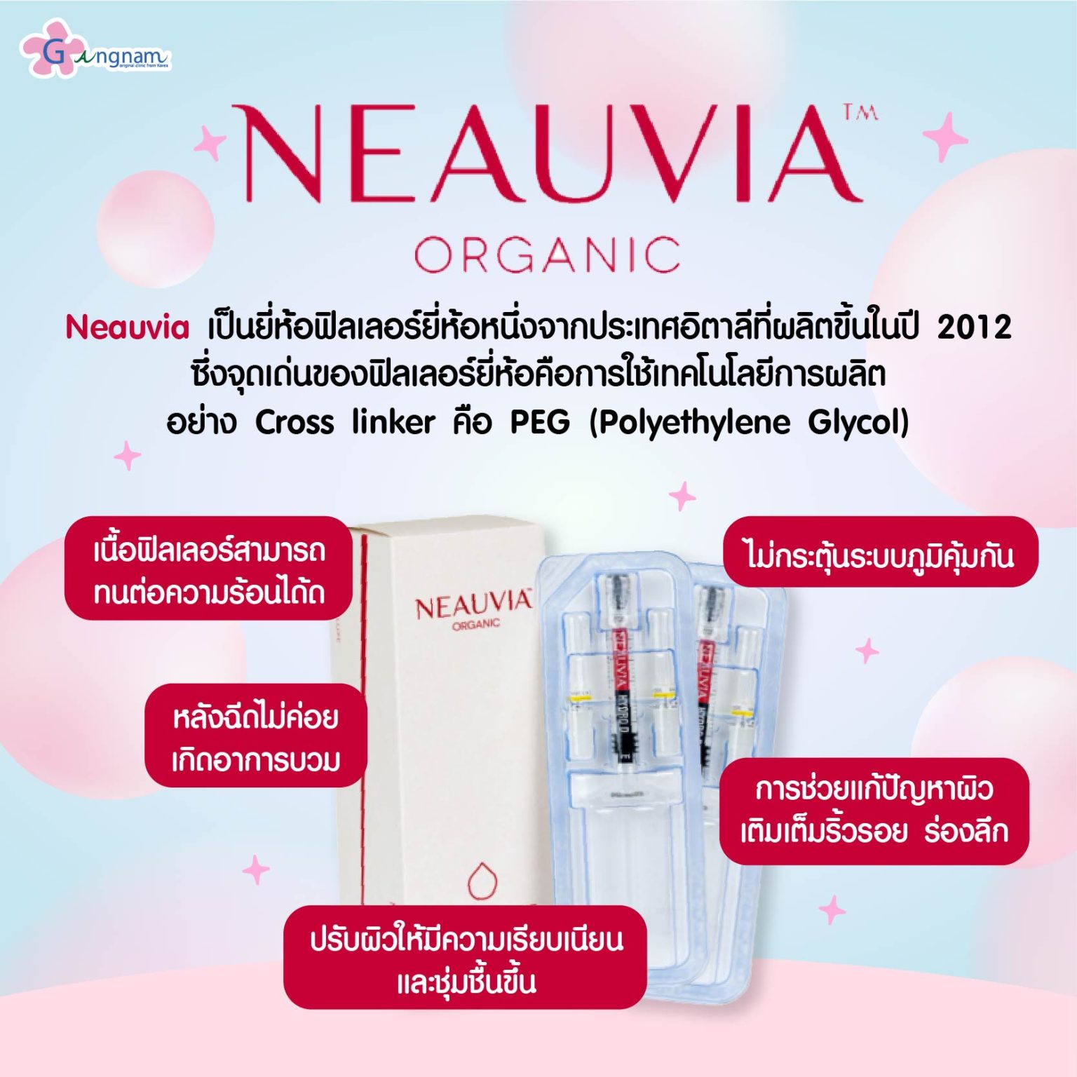 ฟิลเลอร์ Neauvia Hydro Deluxe คืออะไร? ต่างจากฟิลเลอร์งานผิวตัวอื่นอย่างไร - Gangnam Clinic